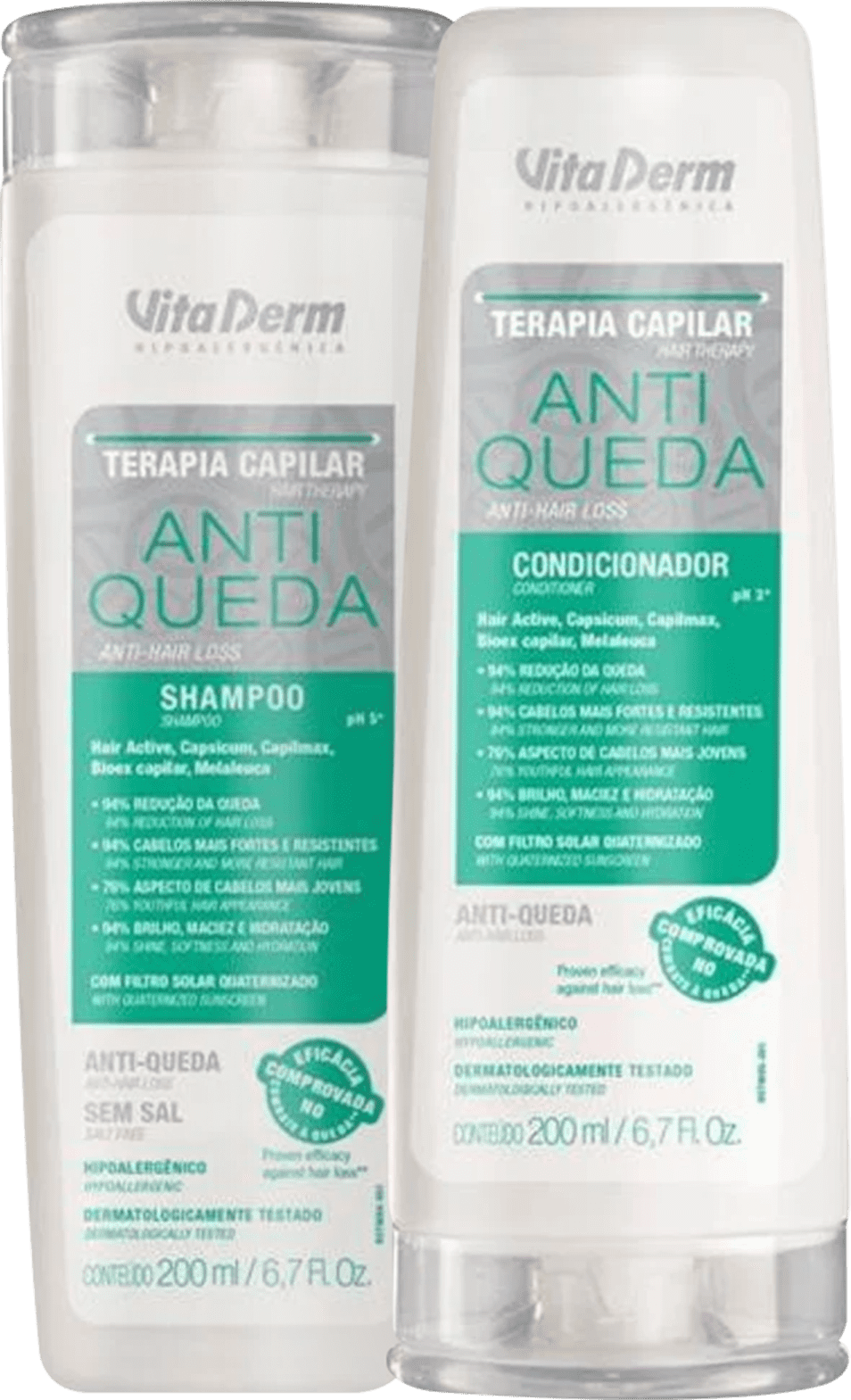 Kit Vita Derm Terapia Capilar Antiqueda | Beleza Na Web
