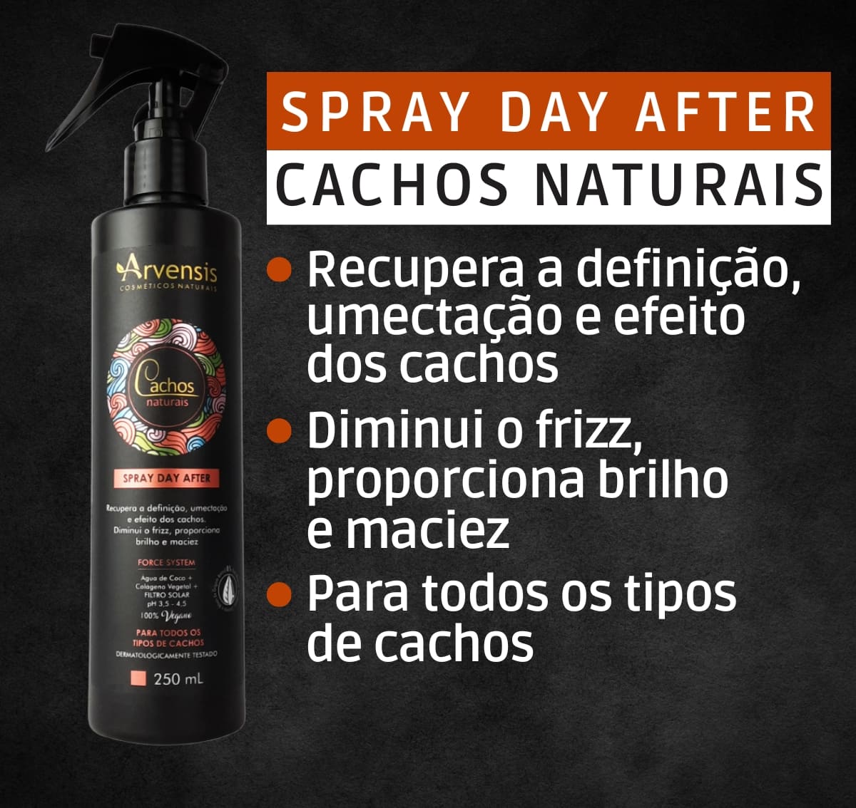 Arvensis Cosméticos Cachos Spray Day After | Beleza na Web