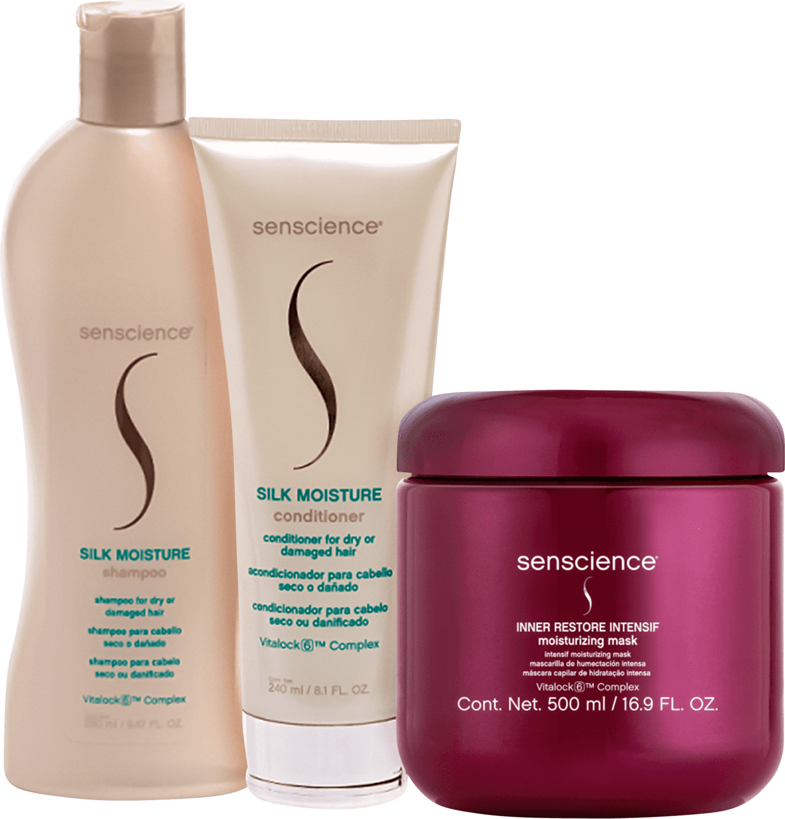 Kit Senscience Silk Moisture + Inner Restores Intensif | Beleza na Web