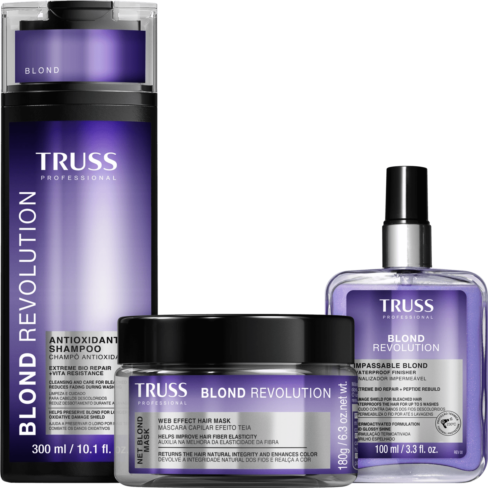 Kit TRUSS Blond Revolution Trio Restore | Beleza Na Web