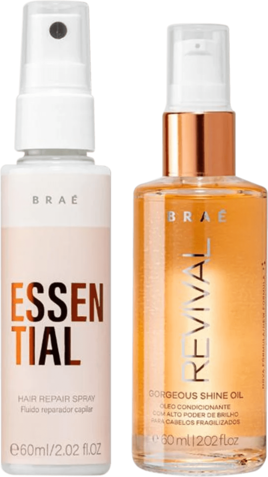 Kit Braé Essential + Revival Gorgeus Shine Oil | Beleza Na Web