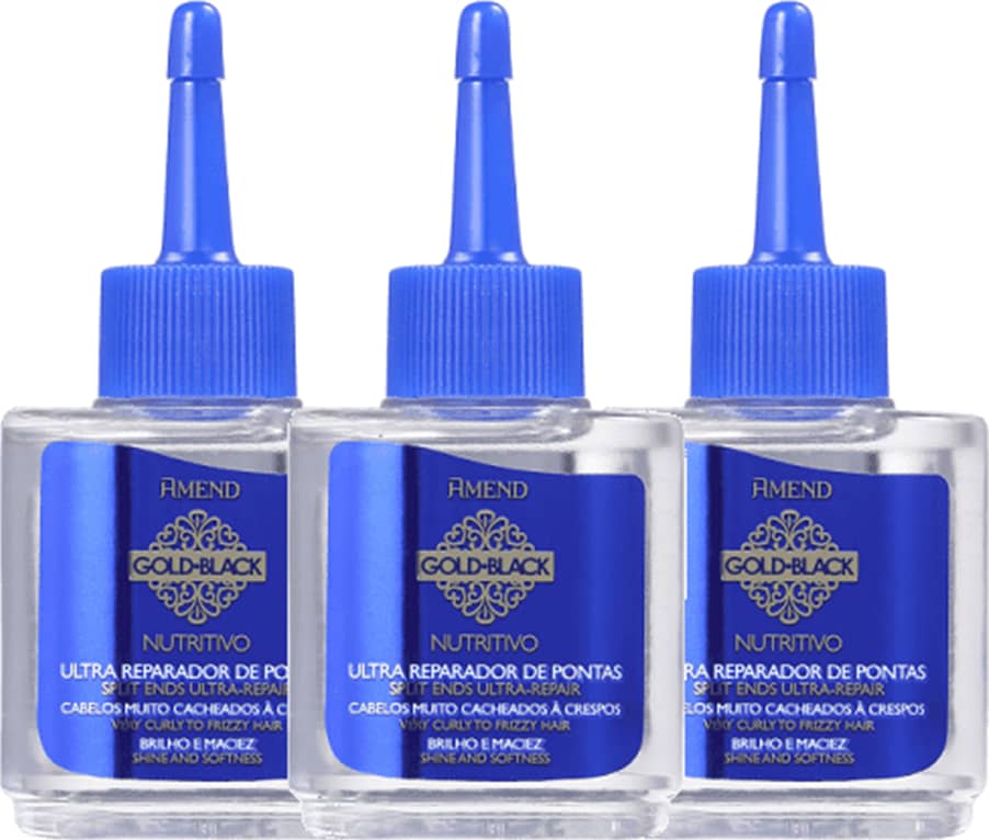 Kit Amend Gold Black Nutritivo Reparador de Pontas | Beleza na Web