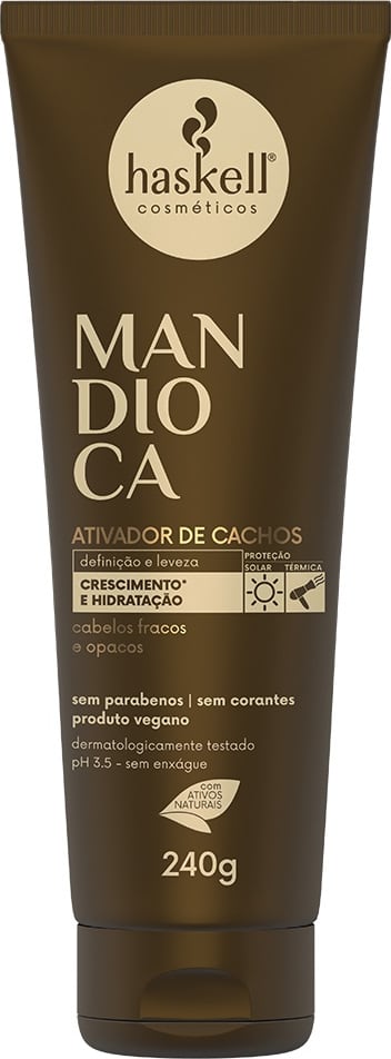 Ativador de Cachos Haskell Mandioca | Beleza na Web