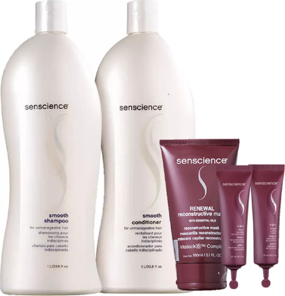 Kit Senscience Smooth Salon + Renewal Mask + CPR | Beleza na Web