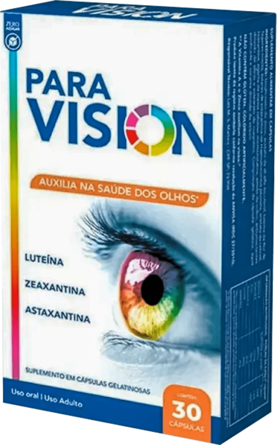 Suplemento Alimentar Paravision 30 Cápsulas Gelatinosas