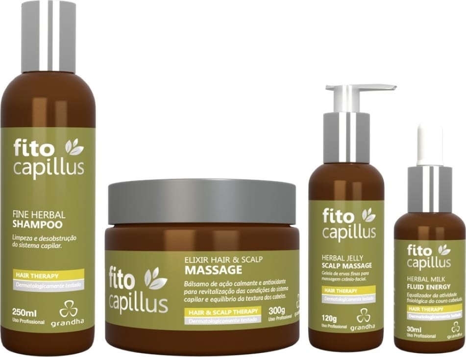 Kit Grandha Fito Capillus Herbal Tratamento Para o Couro Cabeludo | Beleza Na Web