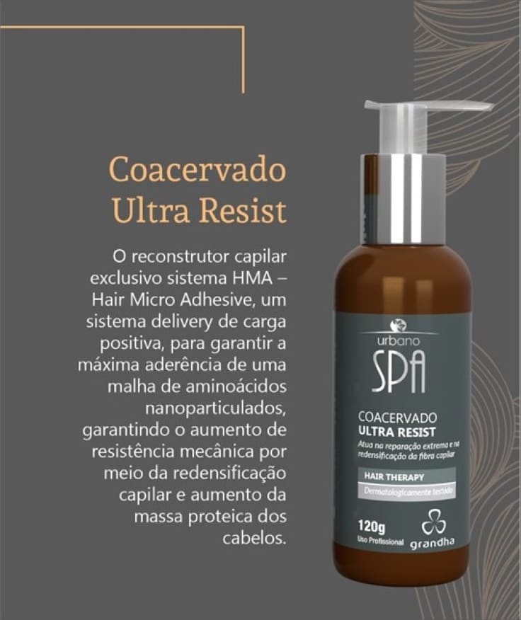 Tratamento Reconstrutor Grandha Urbano Spa Black Coacervado | Beleza Na Web