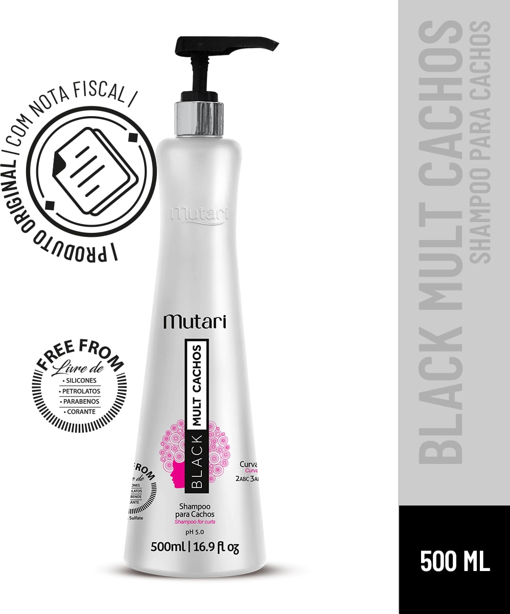 Shampoo Mutari Black Mult Cachos | Beleza na Web