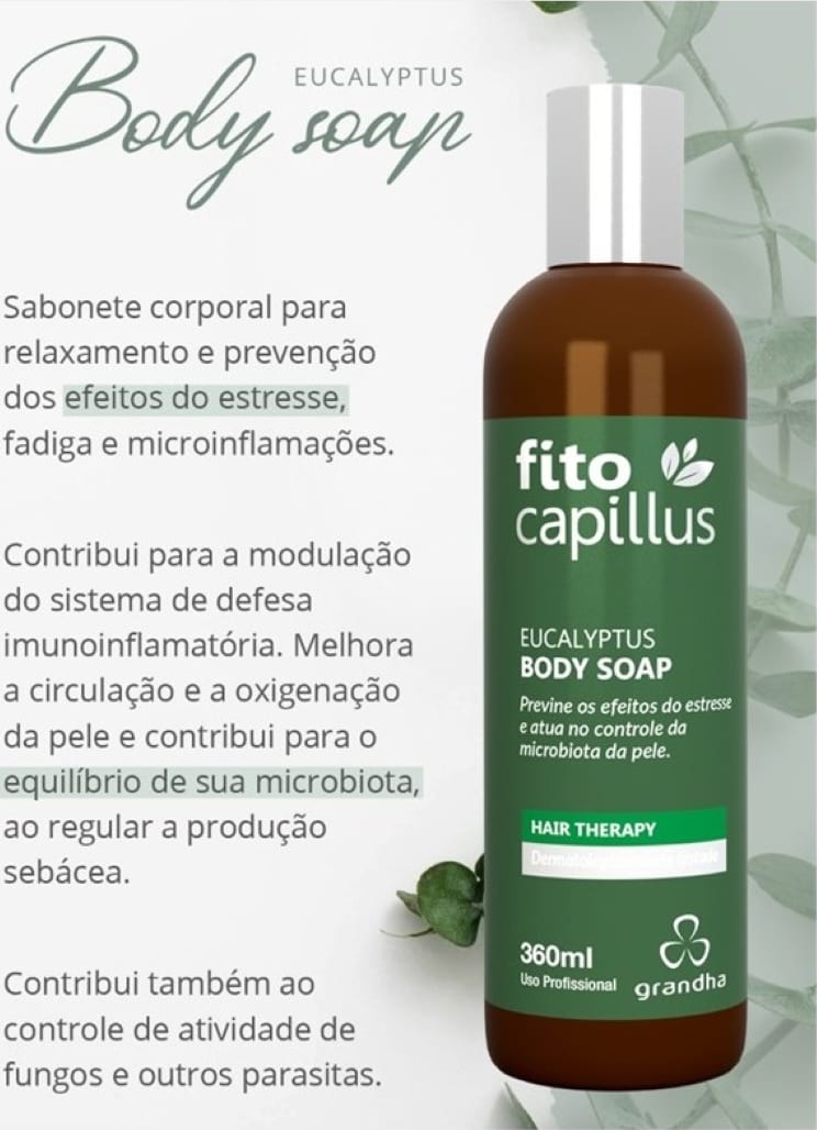 Sabonete Líquido Grandha Fito Capillus Eucalyptus | Beleza na Web
