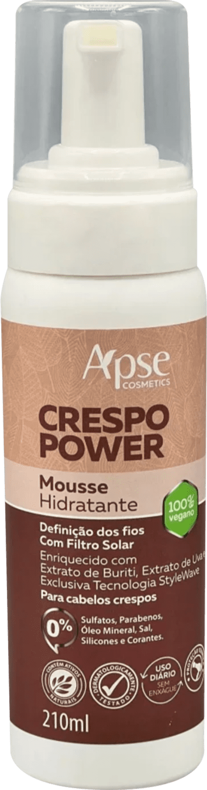 Mousse Hidratante Apse Cosmetics Crespo Power | Beleza na Web