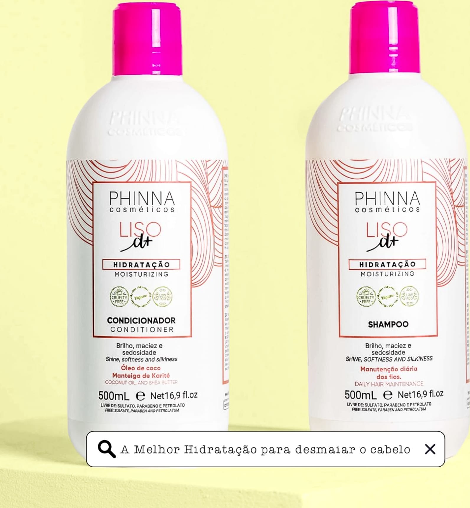 Kit Phinna Cosméticos Liso D+ | Beleza Na Web