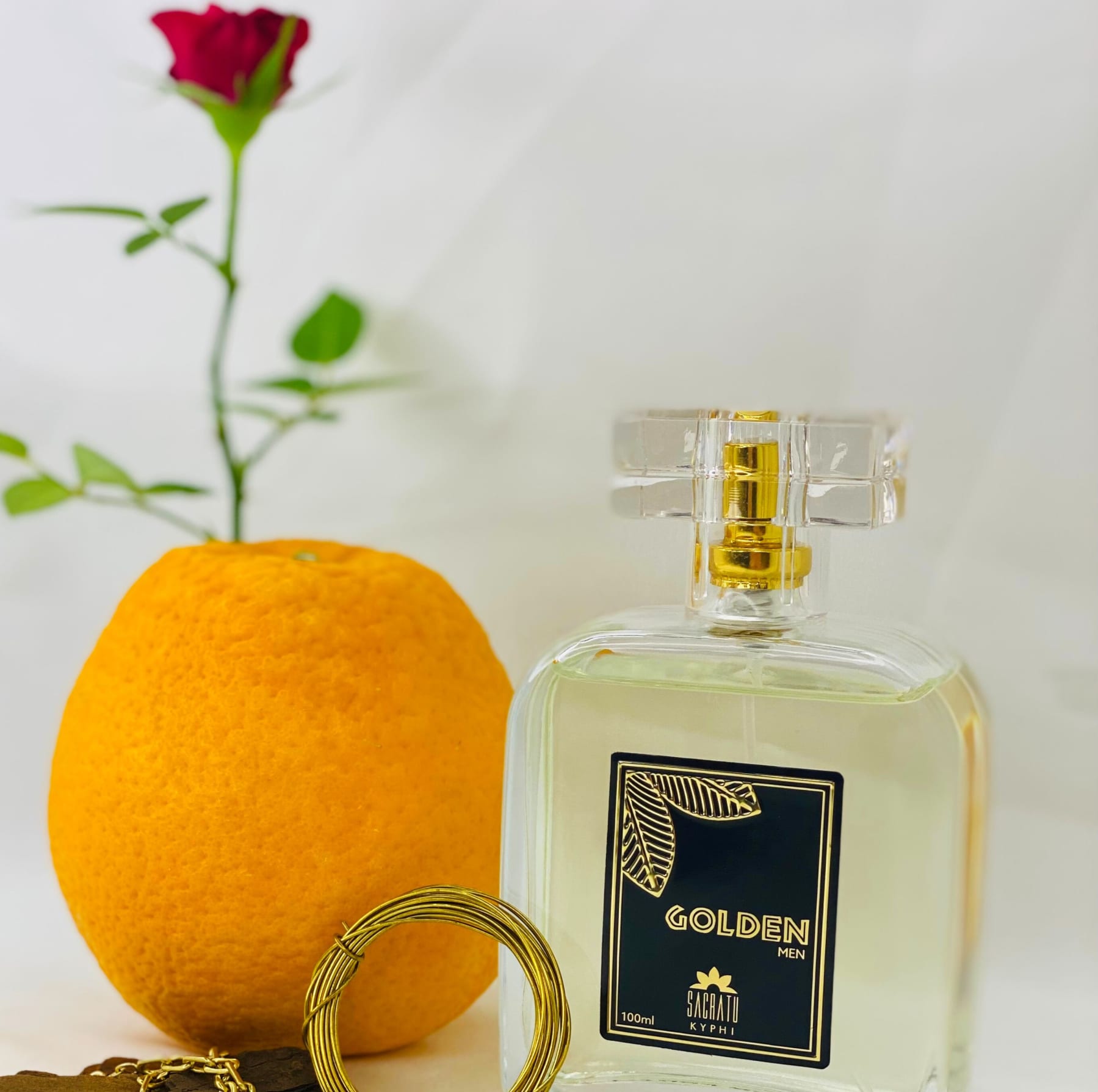 Perfume Masculino Golden Men Sacratu EDP | Beleza na Web