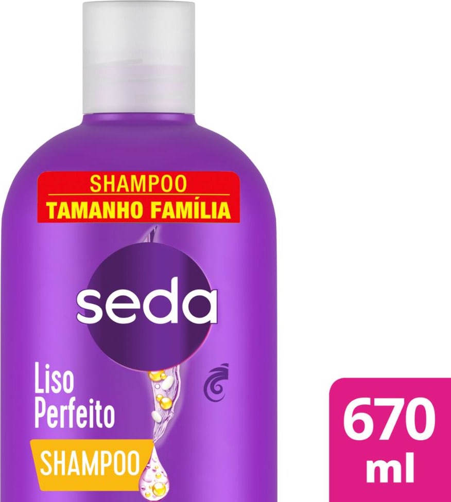 Shampoo Seda Cocriações Liso Perfeito 670ml Tamanho Família