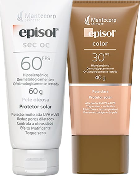 KIT MANTC EPISOL SEC OC PROT SOL FACIAL FPS60 60G+EPISOL COLOR PROT SOL ...