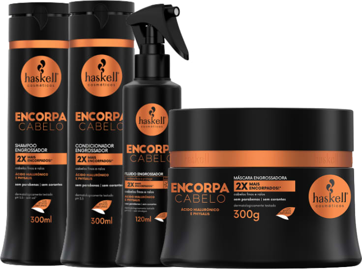 Haskell Kit Encorpa Cabelo Completo (4 Produtos)