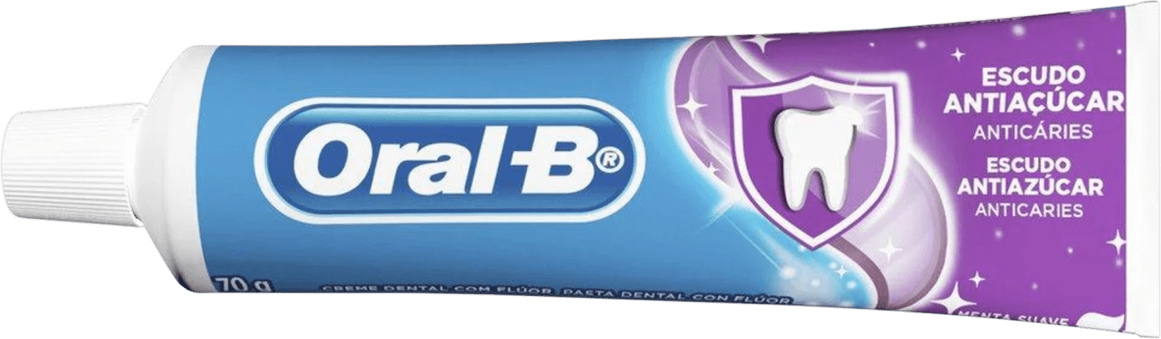 Creme Dental Oral-B Escudo Antiaçúcar Anticáries 70g