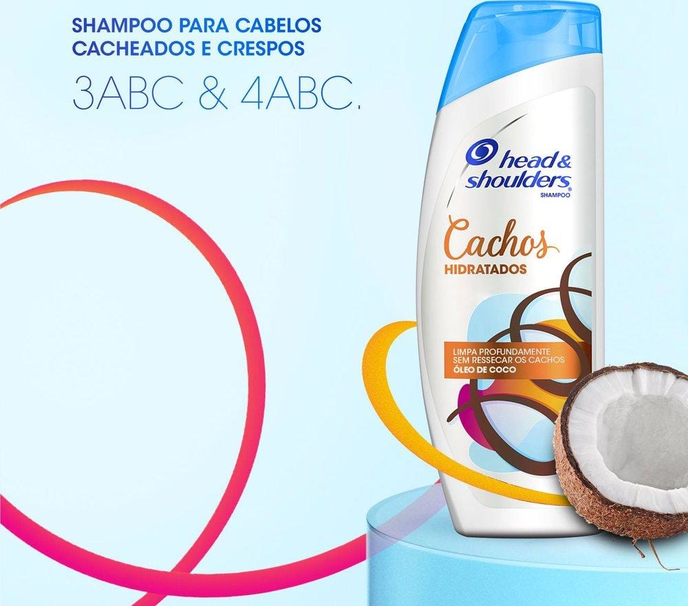 Shampoo Cachos Hidratados Head & Shoulders Óleo De Coco 400ml