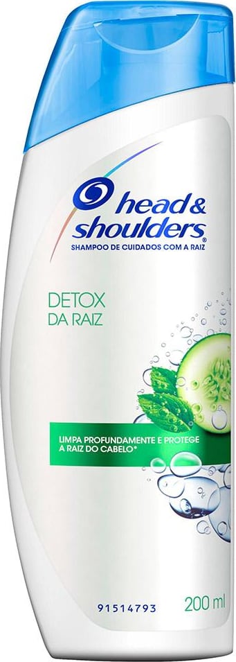 Shampoo Head & Shoulders Detox da Raiz 200ml