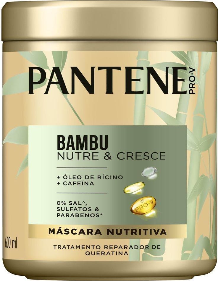 Kit Pantene Bambu Shampoo + Condicionador + Máscara Capilar + Creme de ...