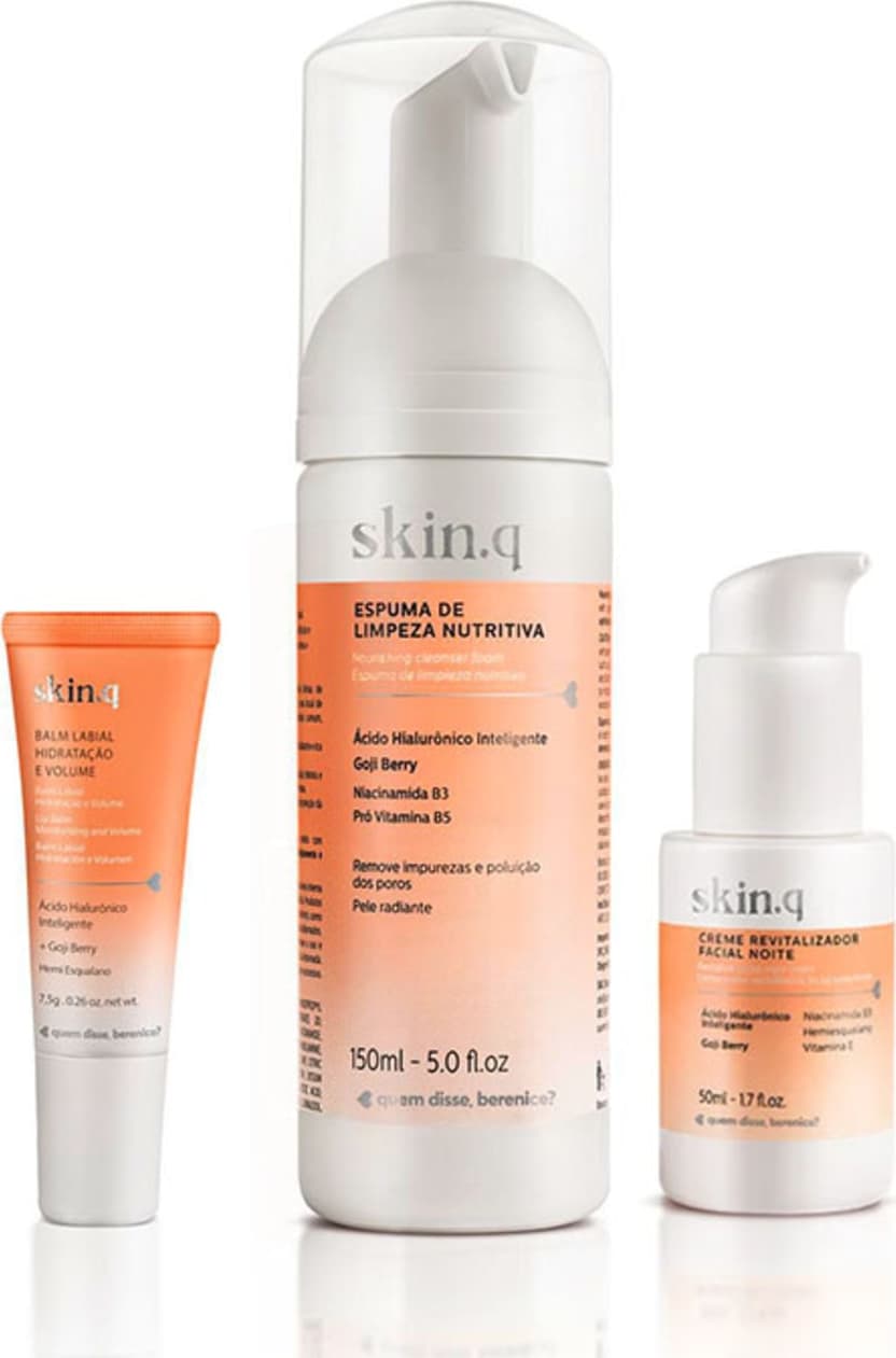 Kit Skin.q Ação Revitalizadora Rosto e Lábios - QDB