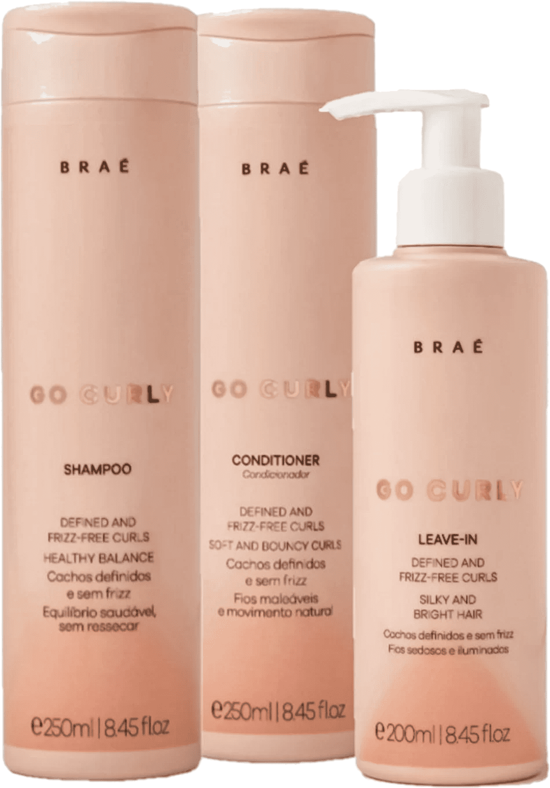 Kit Braé Go Curly Trio Finalizador | Beleza na Web