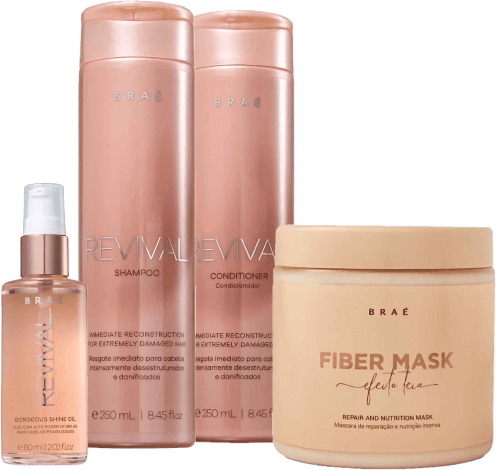Kit Braé Revival Fiber Mask | Beleza na Web