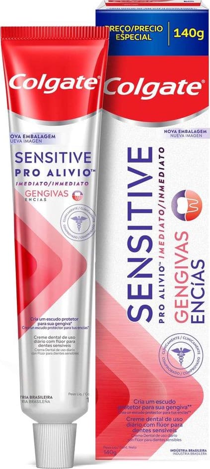 Creme Dental Colgate Sensitive Pro Alivio Imediato Gengiva 140g