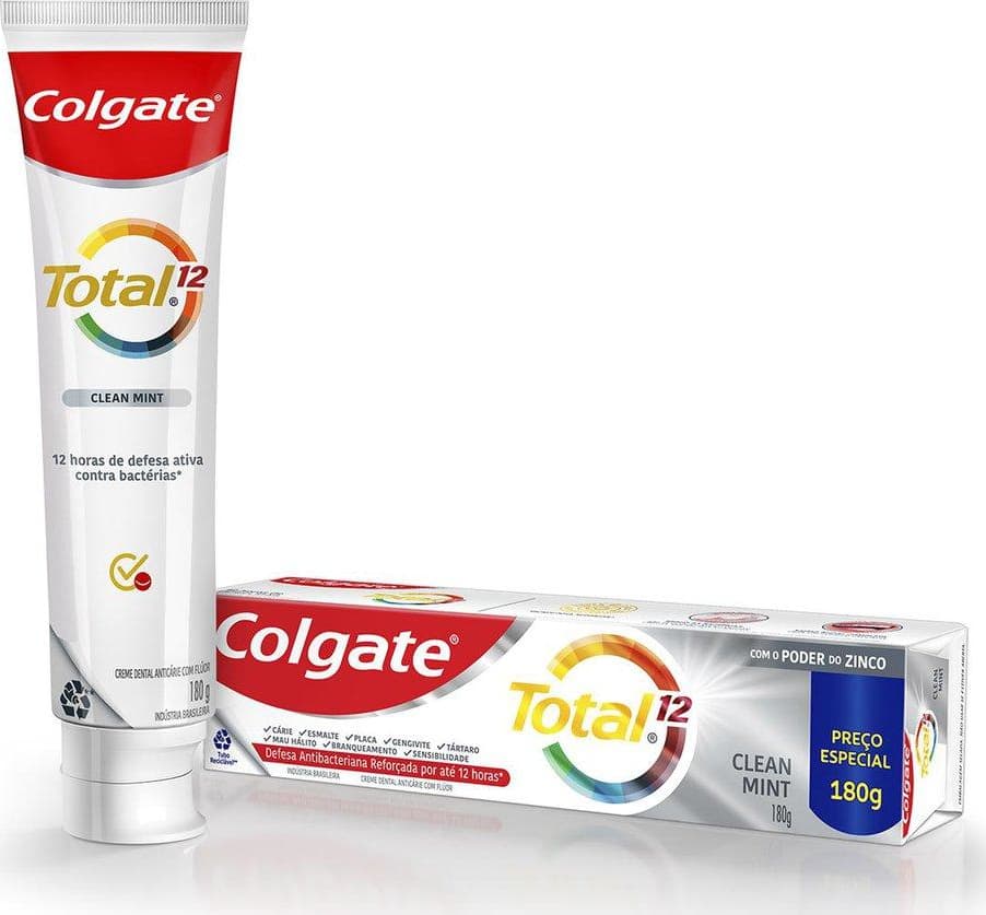 Creme Dental Colgate Total 12 Clean Mint | Beleza na Web