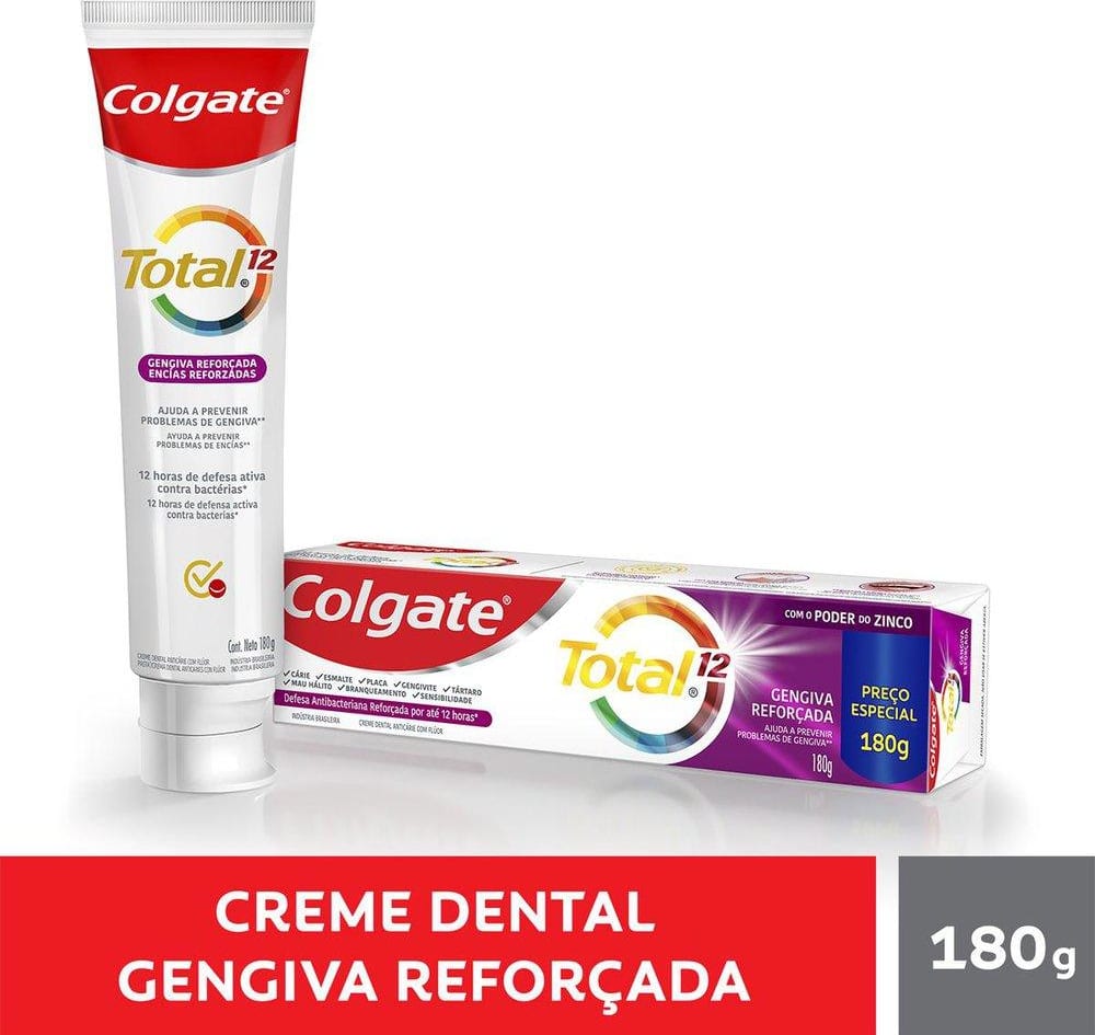 Creme Dental Colgate Total 12 Gengiva Reforçada 180g