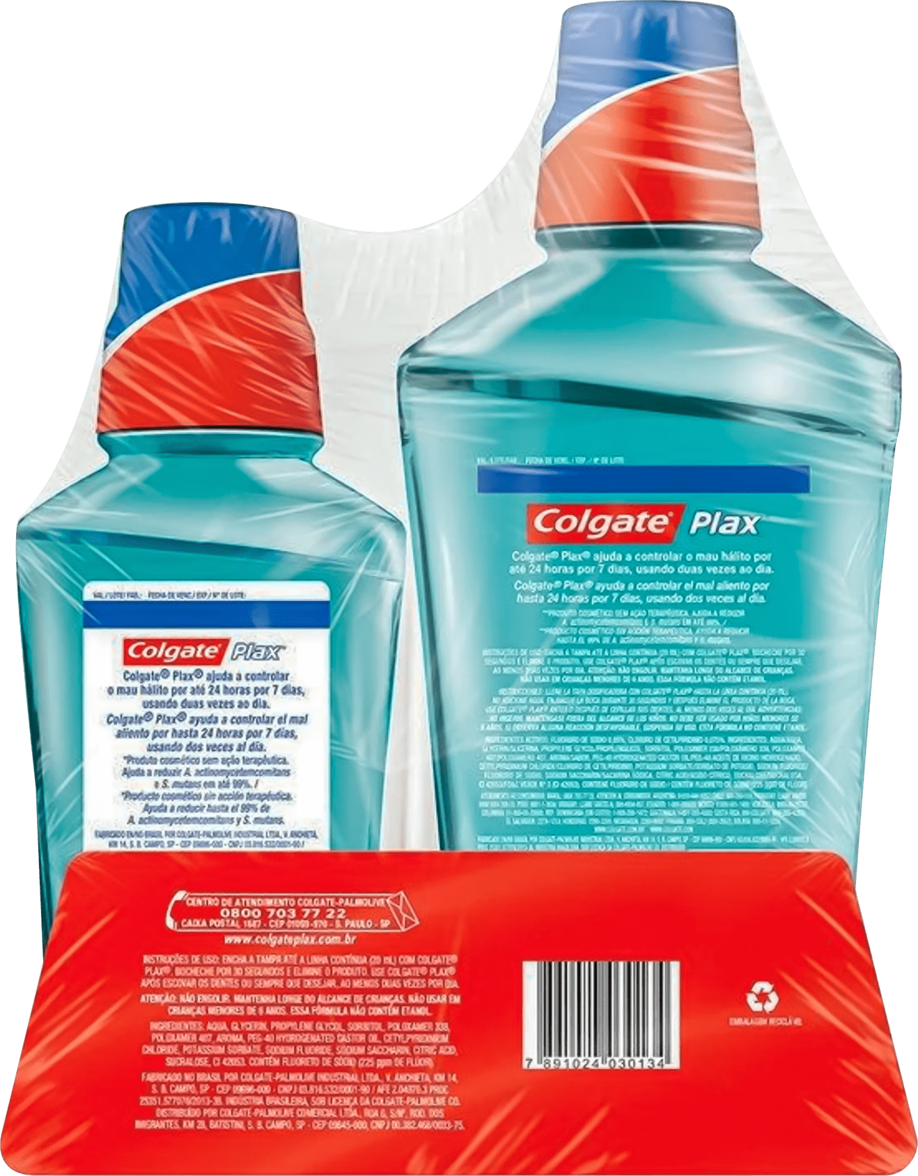 Pack Enxaguante Bucal Colgate Plax Ice Infinity 500ml