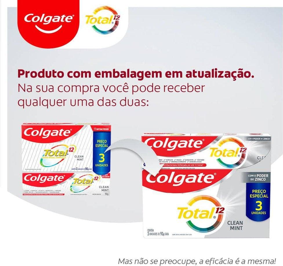 Kit Colgate Total 12 Clean Mint | Beleza na Web
