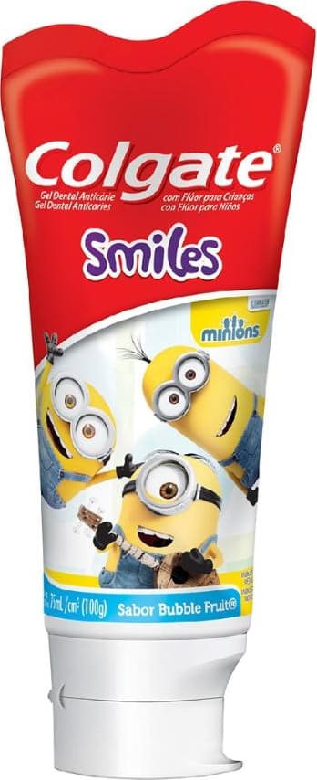 Kit Colgate Minions:Creme Dental 100g +Escova Dental +6 anos ...