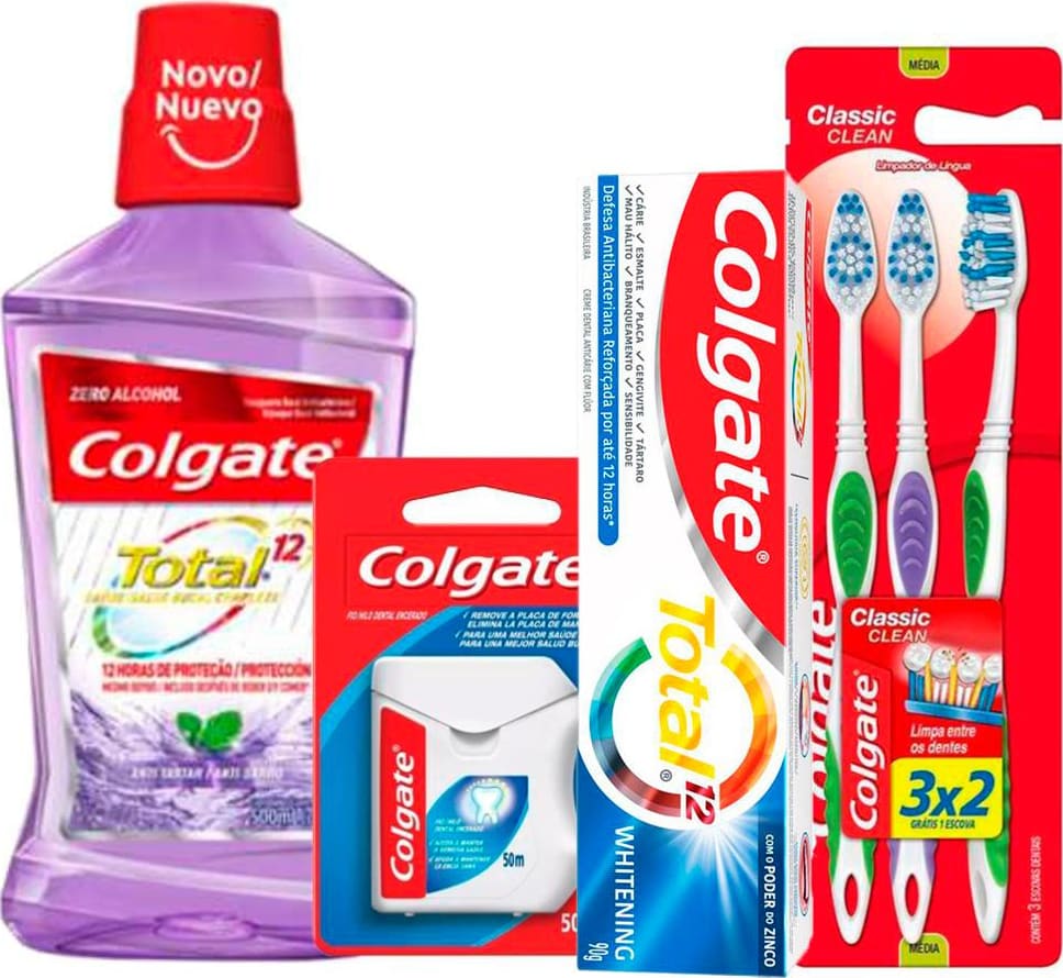 Kit Colgate Total 12 Completo | Beleza na Web