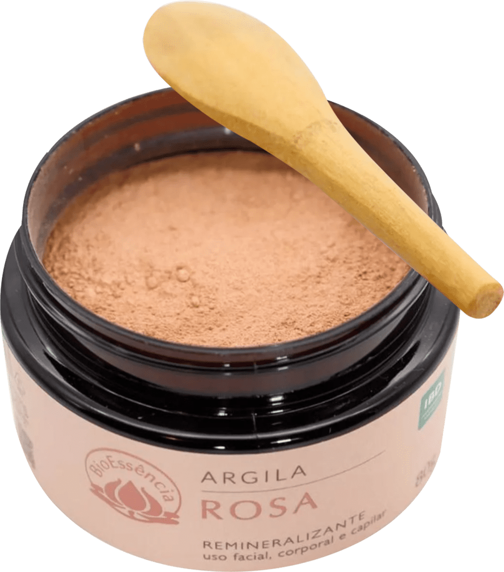 Máscara Facial de Argila BioEssência Rosa