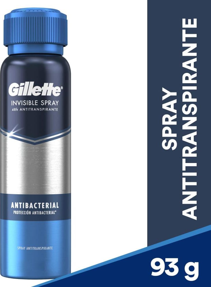 Desodorante Spray Antitranspirante Gillette Antibacterial 93g