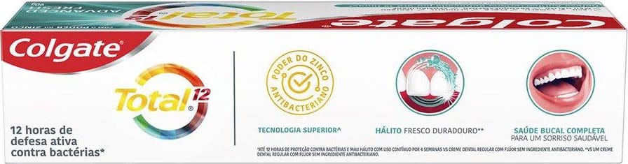 Kit Creme Dental Colgate Total 12 Advanced Fresh 90g com 6 unidades