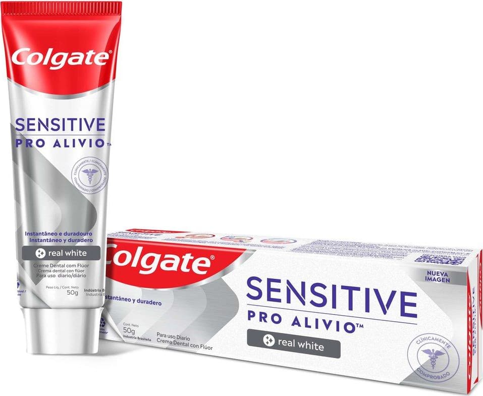 Kit Creme Dental Colgate Sensitive Pro-Alívio Imediato Branqueador 90g ...