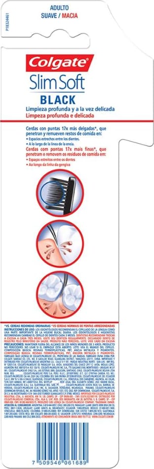 Kit Colgate Slim Soft Black | Beleza na Web