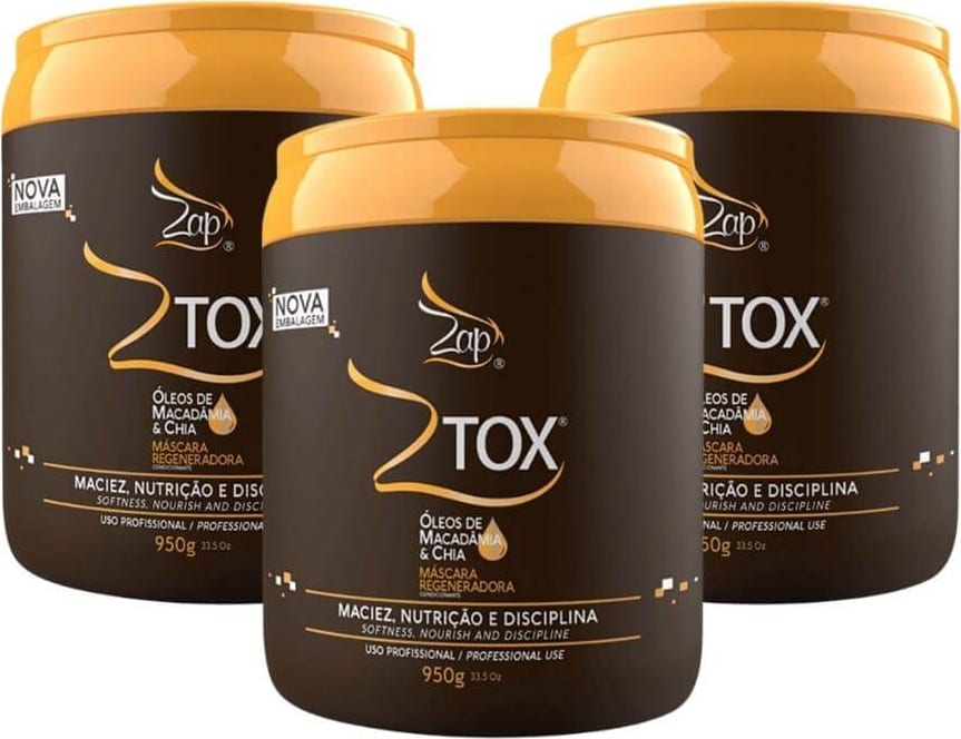 Kit Zap Ztox Triple Pro Máscara Alisante | Beleza na Web