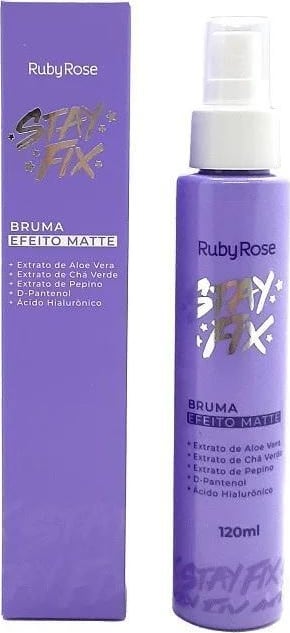 Bruma de Maquiagem Ruby Rose Stay Fix Efeito Matte | Beleza na Web