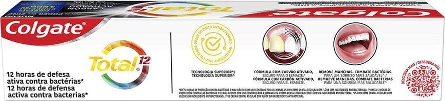 Creme Dental Colgate Total 12 Carvão Ativado | Beleza na Web