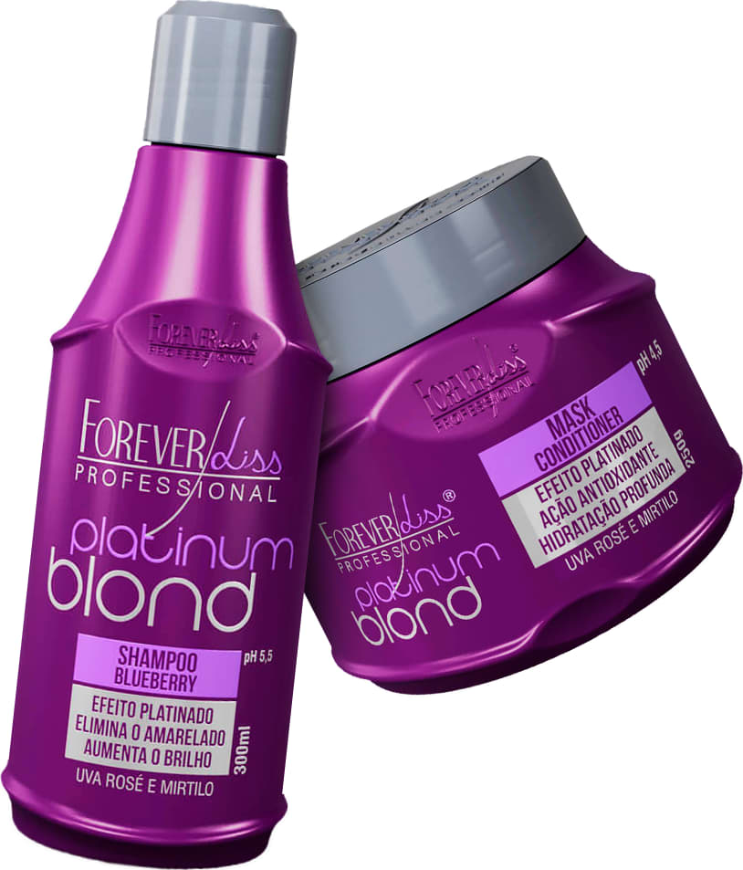 Kit Forever Liss Professional Platinum Blond Matizador Beleza Na Web