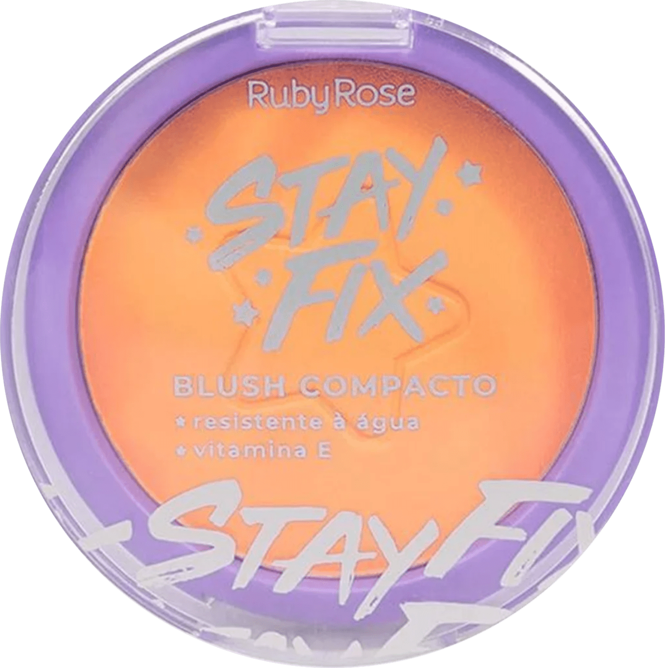 Blush Compacto Ruby Rose Stay Fix | Beleza na Web