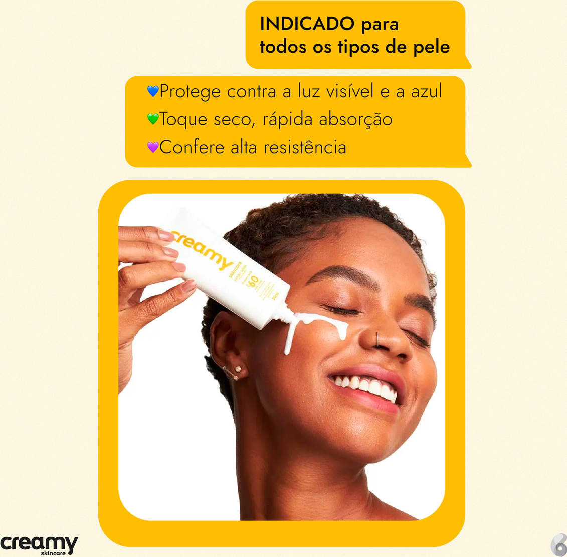 Protetor Solar Facial Creamy Watery Lotion FPS 60 | Beleza na Web