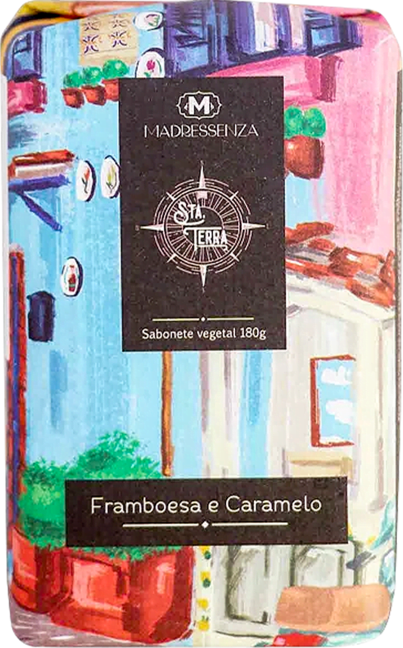 Sabonete Vegetal em Barra Madressenza Framboesa e Caramelo | Beleza na web