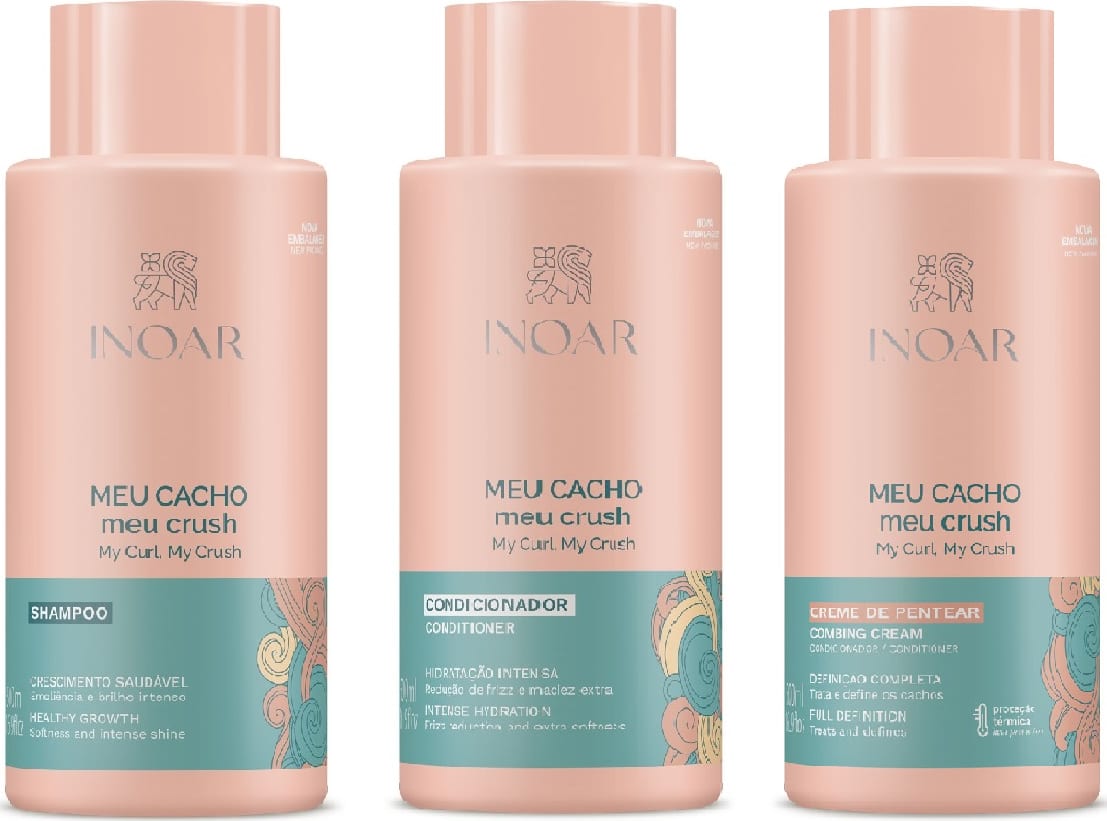 Kit Inoar Meu Cacho, Meu Crush Super Trio | Beleza na Web