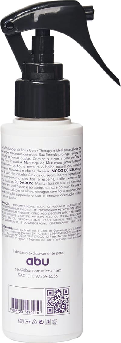 Fluido Finalizador Pós Química Abu Cosméticos Color Therapy | Beleza na Web