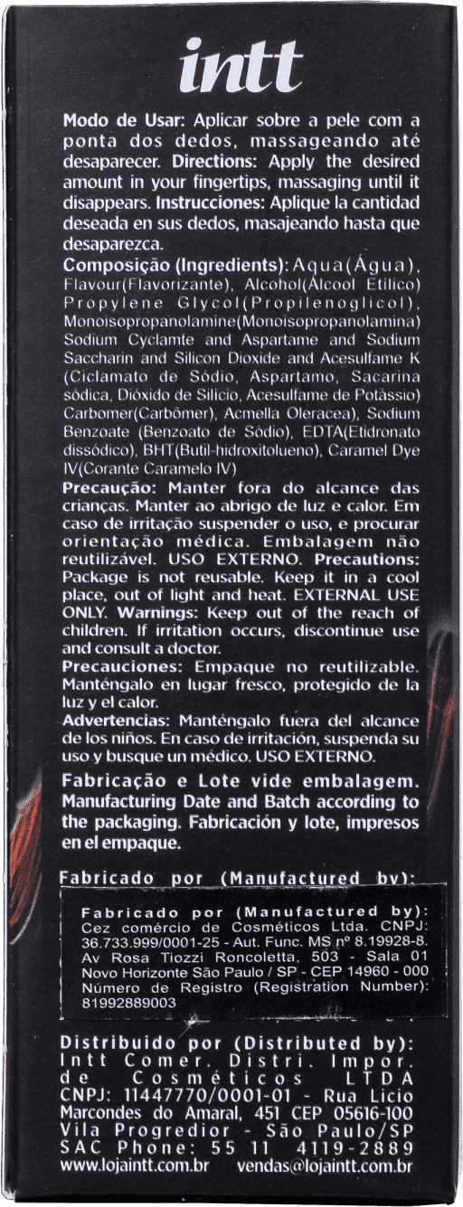 Gel Estimulador Intt Vibration Power | Beleza na Web