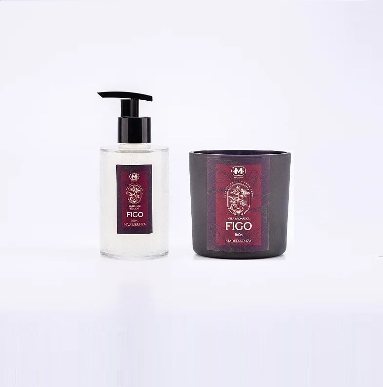 Kit Madressenza Figo Sabonete Liquido Vela (02 Produtos)