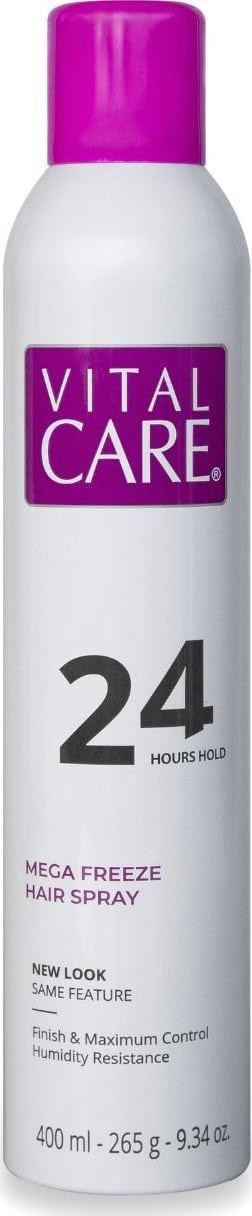 Spray Fixador Vital Care 24 Hour Hold Mega Freeze | Beleza na Web